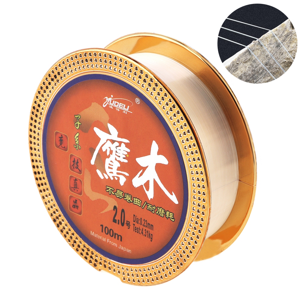 100M 110Yards White Nylon Fishing Line Sub Line for Rock Boat Lure Carp ...