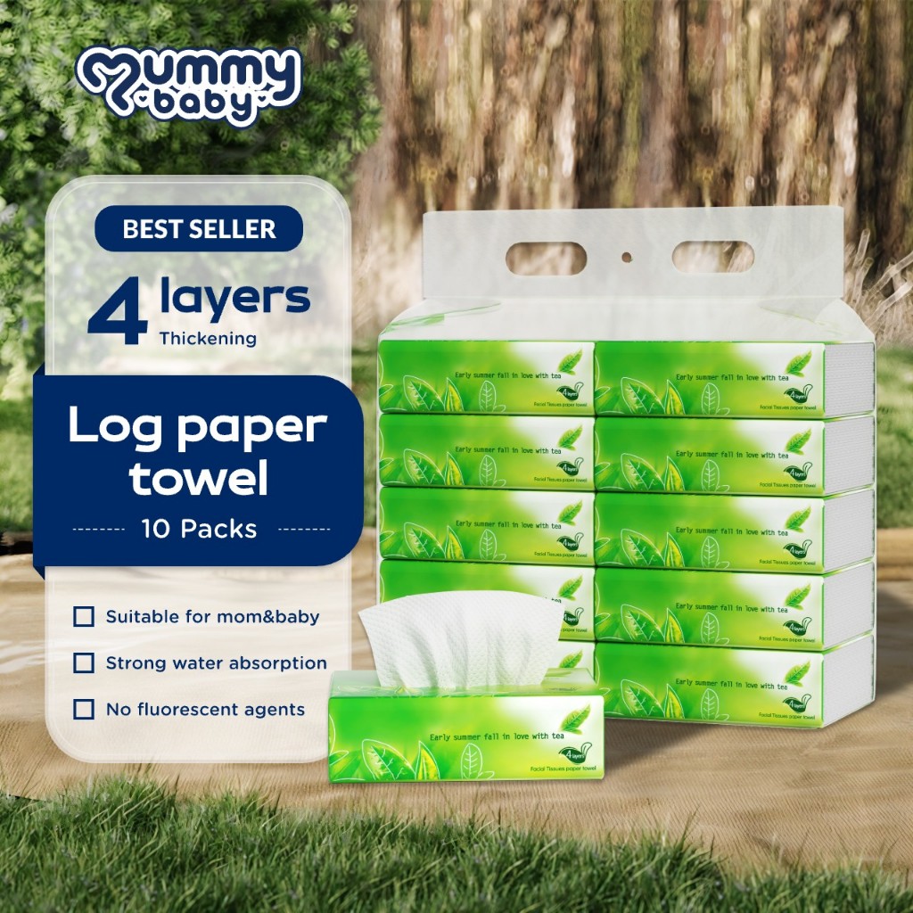 10Pcs order Tissue 4ply Toilet Paper Facial Tissue Car TisTissue Paper ...