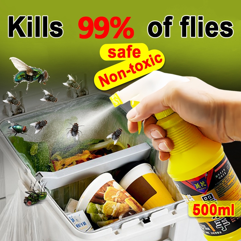 Fly Killer spray 500ml Effective Fly Killing Bait Household Insecticide ...