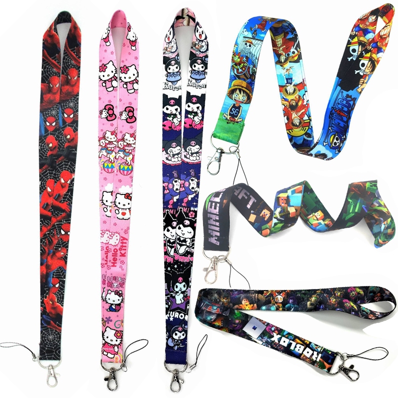 Minecrafted Fashion Kuromi Lanyards for Key Neck Strap For Card Badge ...