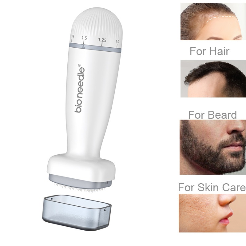 Bio Needle 120 Hair Derma Stamp Microneedle for Beard Hair Growth Skin ...