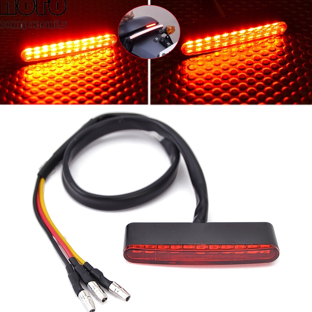 Universal mini 12V Motorcycle Rear Brake LED Tail Stop Light Lamp for ...