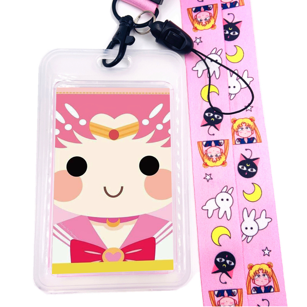 Japanese Anime Sailor Moon Key Neck Lace Lovely Pink Lace ID Badge ...