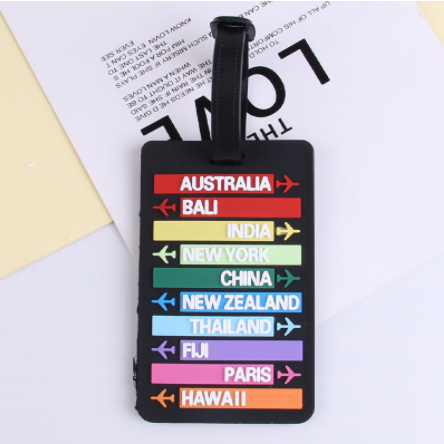 Luggage Tags Travel Bag Tag PVC Soft Boarding Pass Suitcase Tag ...