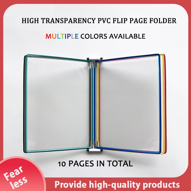 Wall-mounted Flip-Leaf Information Rack A4 Wall-Mounted 5-Leaf Loose ...