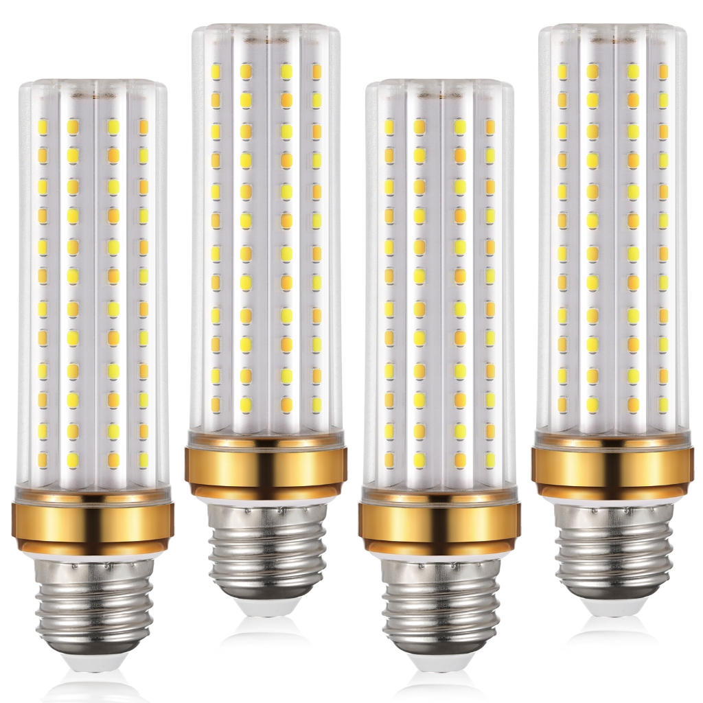 4 Pcs E26 LED Bulbs: 24W Equivalent to 250W Halogen,85-265V LED Bulbs ...