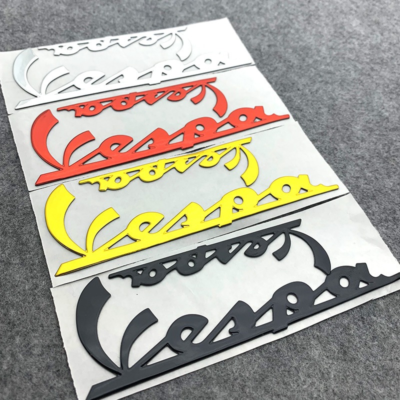 Vespa Emblem Sticker Decals 3D for Vespa GTS LX LXV Sprint Primavera 50 ...