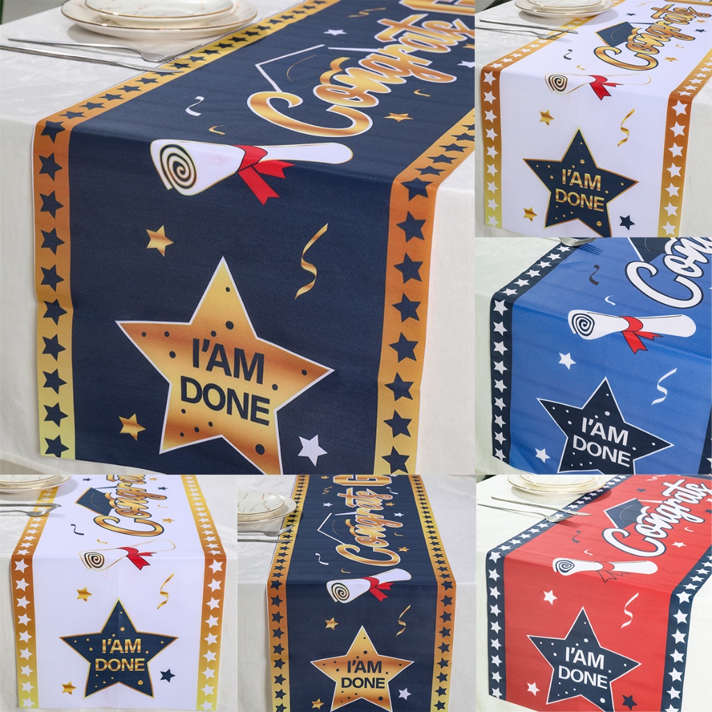 35*180cm GRAD Table Runner I'm done Themed Tablerunner Graduation Gift ...