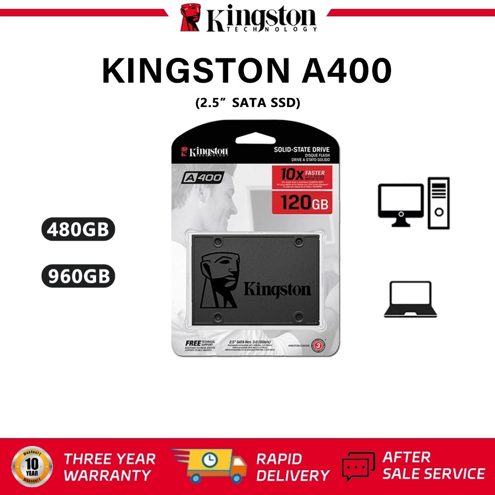 SSD Kingston A400 SSD 480GB 960GB SATA3.0 2.5inch Internal Solid State Drive Desktop laptop ...