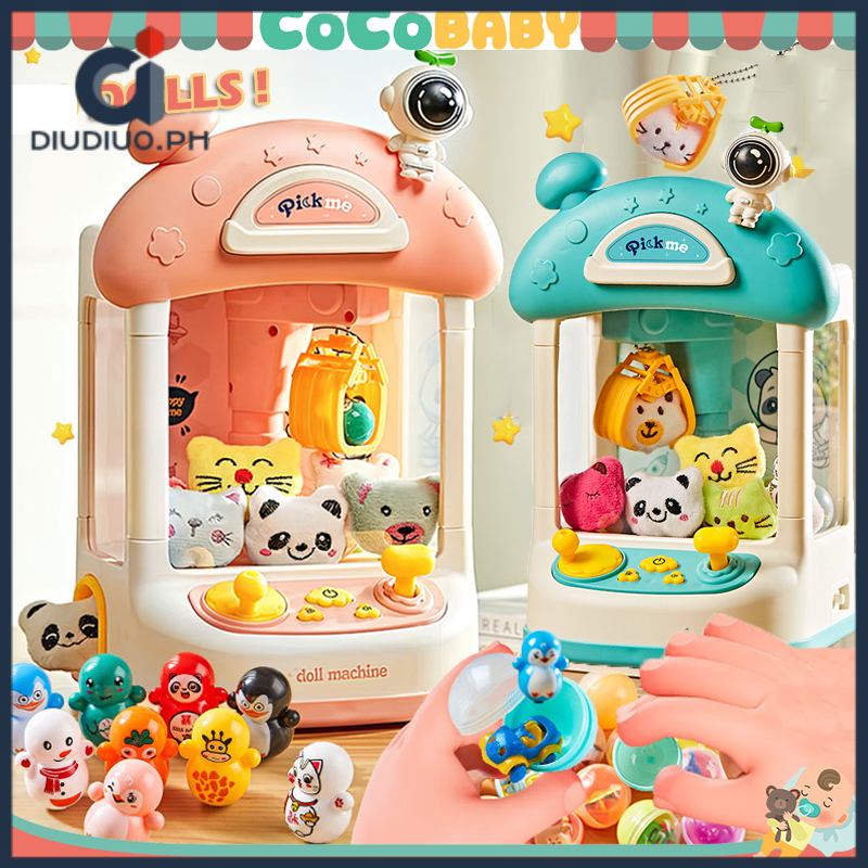 Mini Claw Machine Toys Children's Toy Claw Machine Clip Doll Machine ...