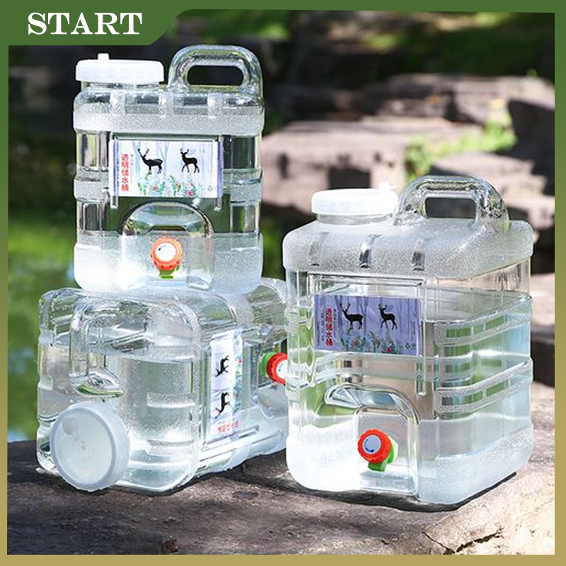 Portable Food-Grade Water Container 5L/7.5L/10L/15L/20L with Faucet for Camping Picnic travel ...