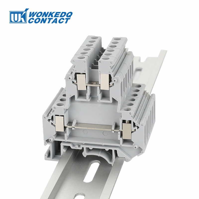 UKK5/UKKB5 Din Rail Terminal Block Double-Level Dual Raw 4 mm² 28-12AWG ...