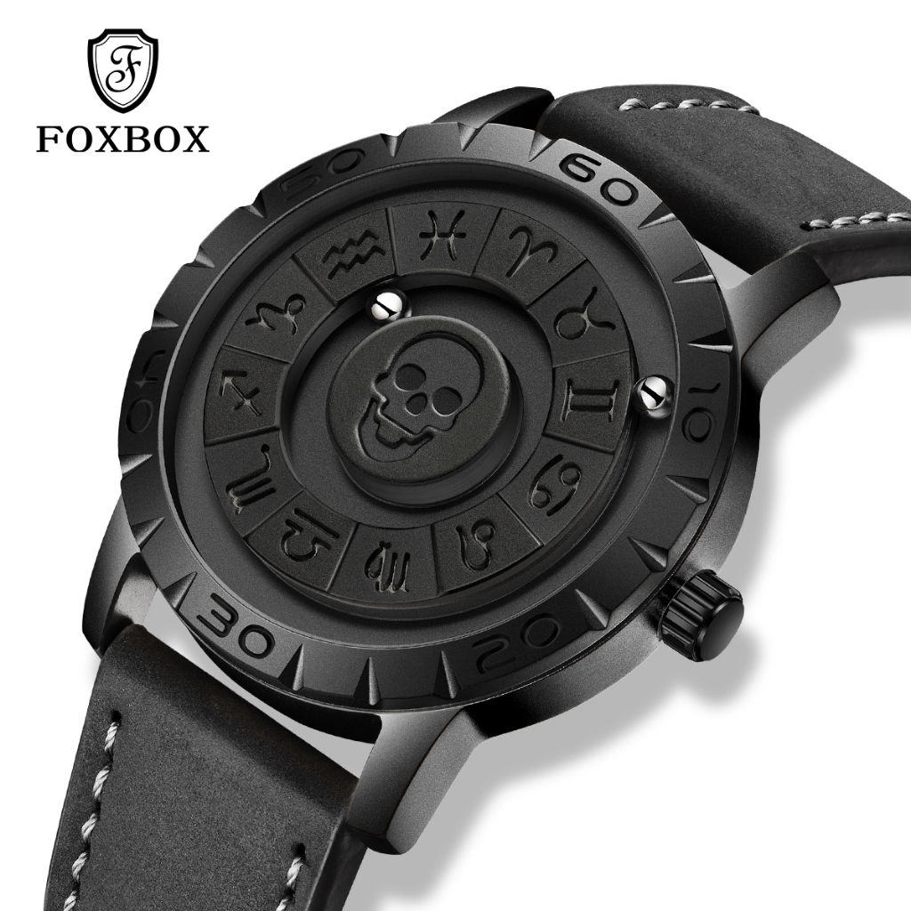 FOXBOX Men Watch Waterproof Creative Constellation Scrolling Beads ...