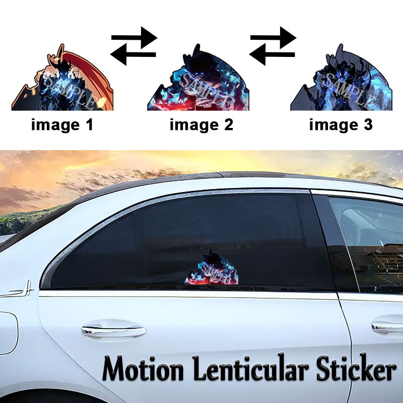 Anime Solo Leveling Motion Sticker Car Sticker Anime Waterproof Decals ...