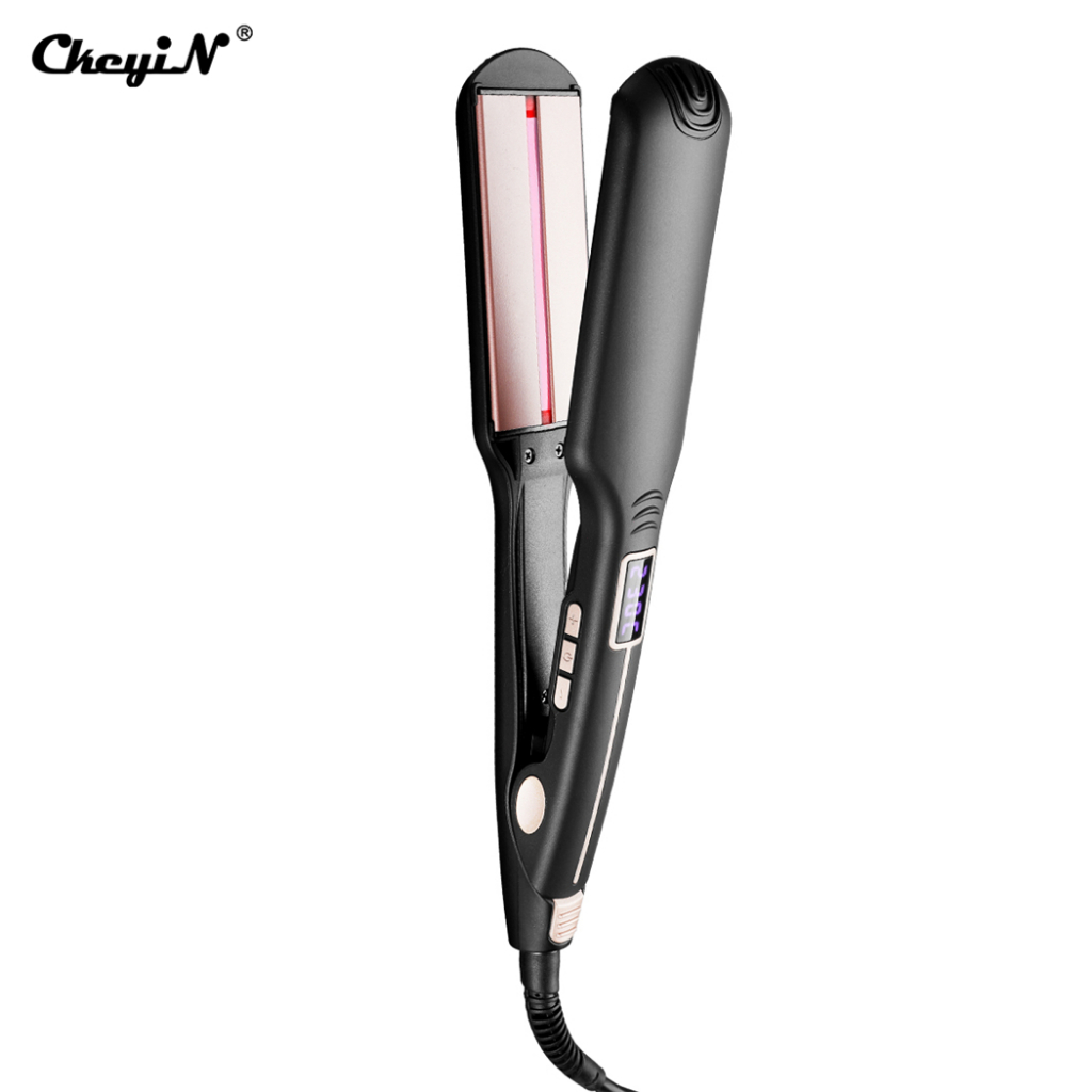 CkeyiN Infrared Flat Iron LCD Display 50mm Hair Straightener ...