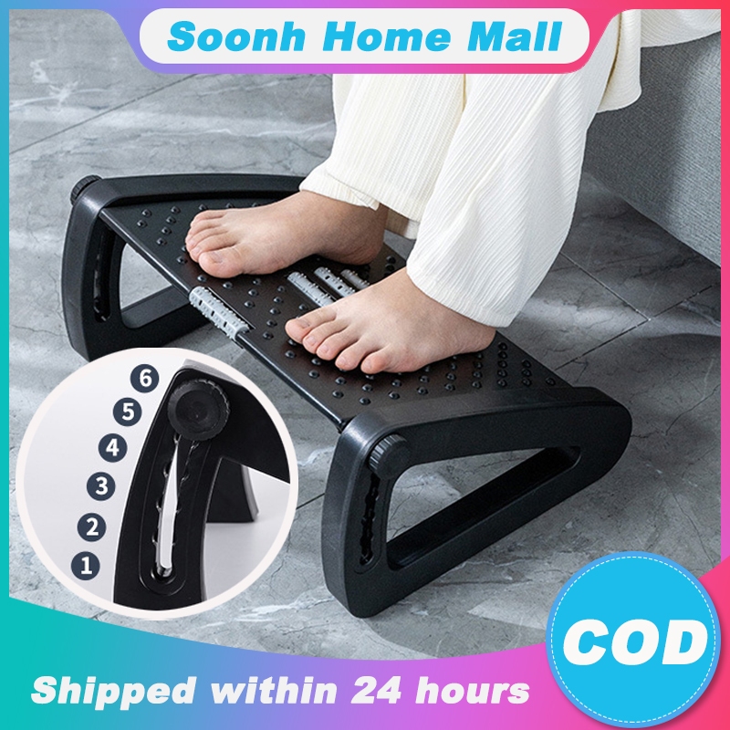 Adjustable Footrest under table，Foot Stool for Desk, Ergonomic Footrest ...