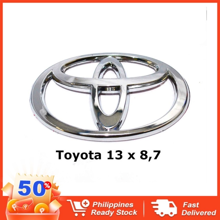 LIOPRO Toyota CHROME Car Logo Emblems 13 cm x 8cm | Shopee Philippines