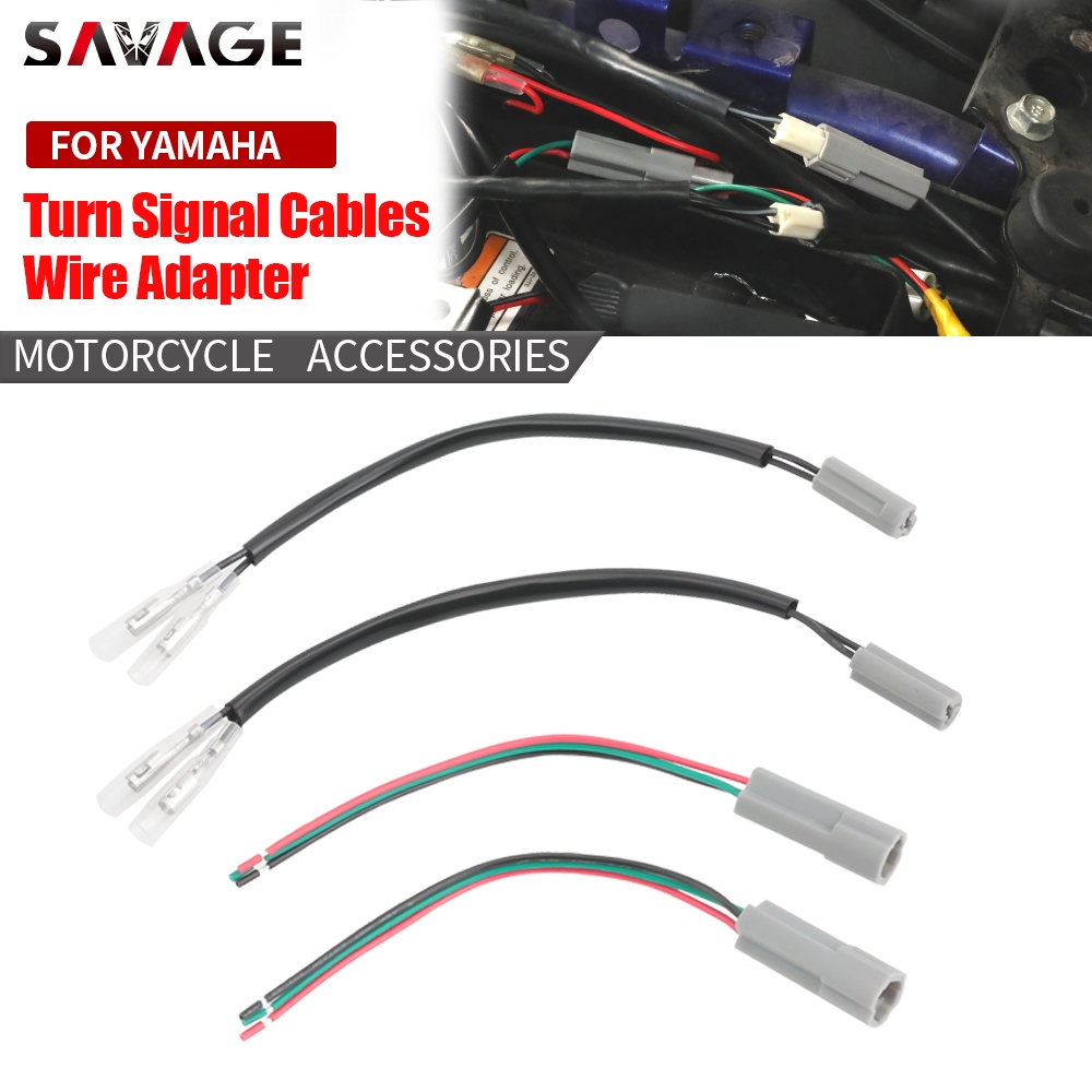 Turn Signal Cables Wire Adapter Connector Harness Plug For MT FZ TRACER ...