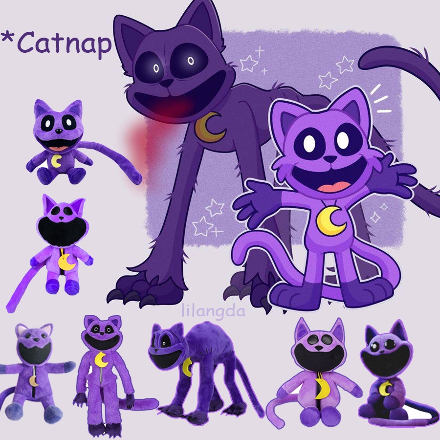 Soft Catnap Plush POPPY PLAYTIME3 Smiling Critters stuffed doll Catnap ...