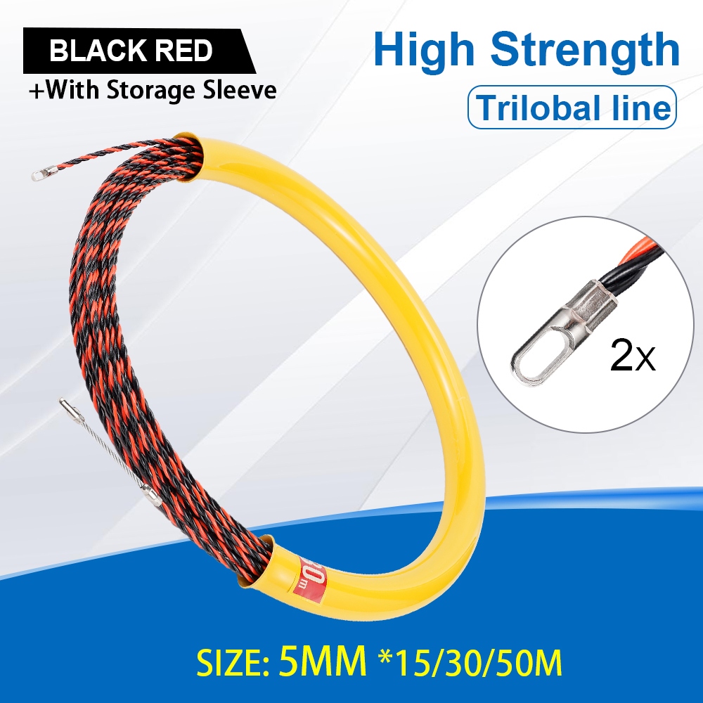 30M 5mm Cable Puller Threader Electrical Wire Threading Device Running ...