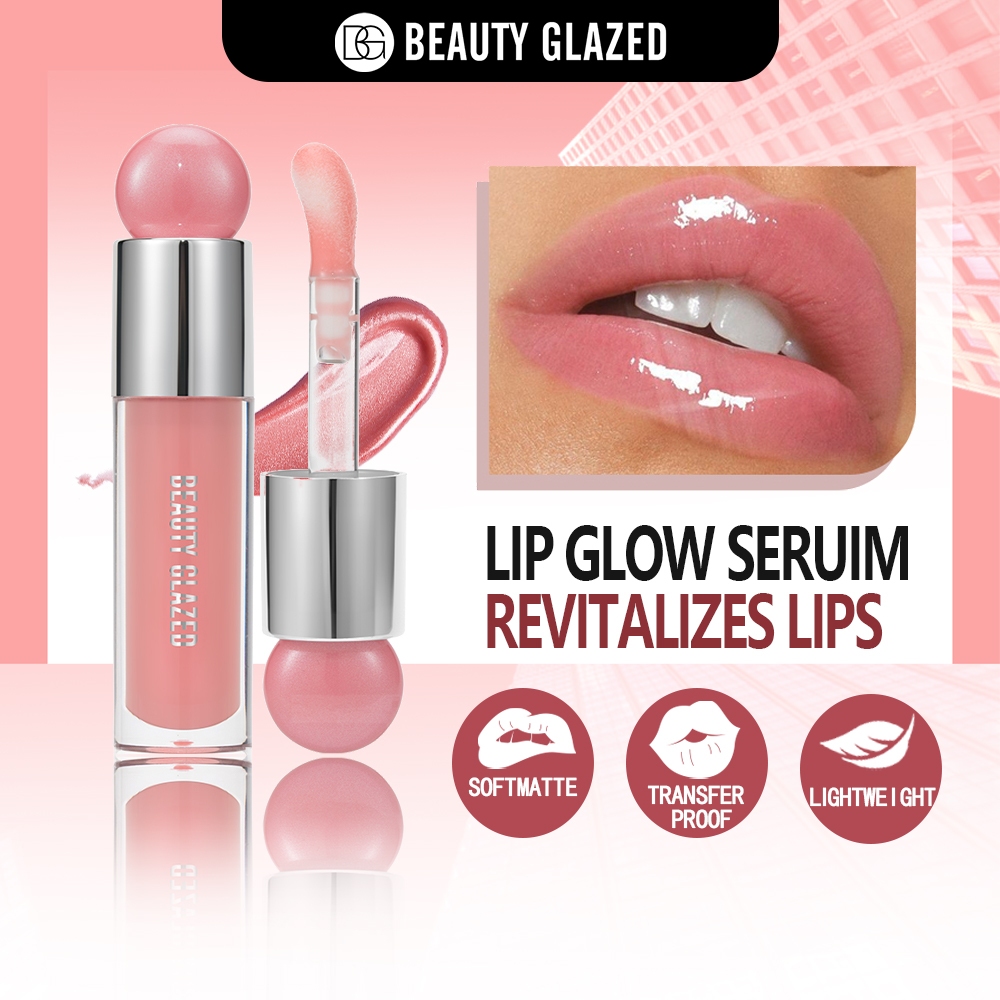 BEAUTY GLAZED 8 Colors Hydrating Lip Color Lip Glaze Long-lasting Shiny ...