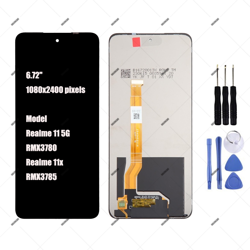 For Realme 11 12 5G 11X 12X LCD Display Touch Screen Digitizer Assembly ...