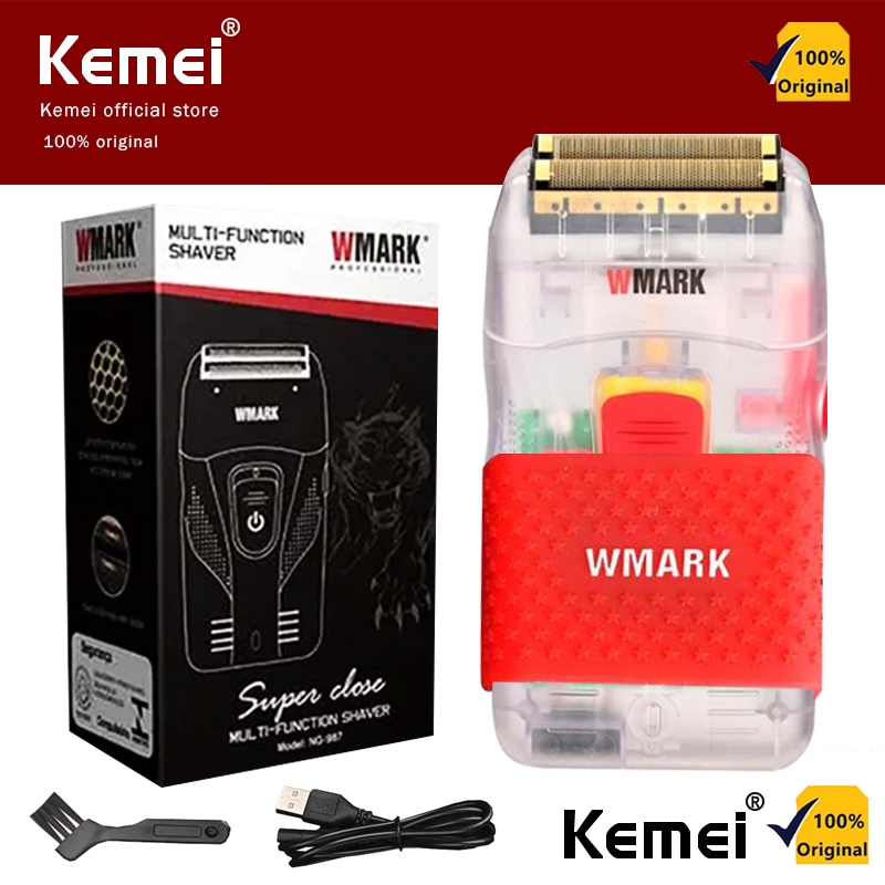 WMARK NG-987T Shaver Transparent Electric Hair Clipper Men Beard ...