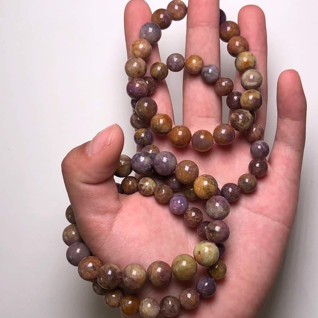 Ethereal Glow: Purple Mica Pendant - Illuminate Your Spirit with ...