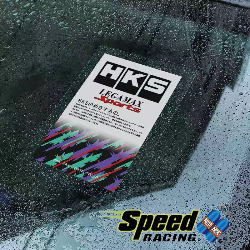 JDM HKS Car Windshield Electrostatic Sticker Japanese Style Modified ...