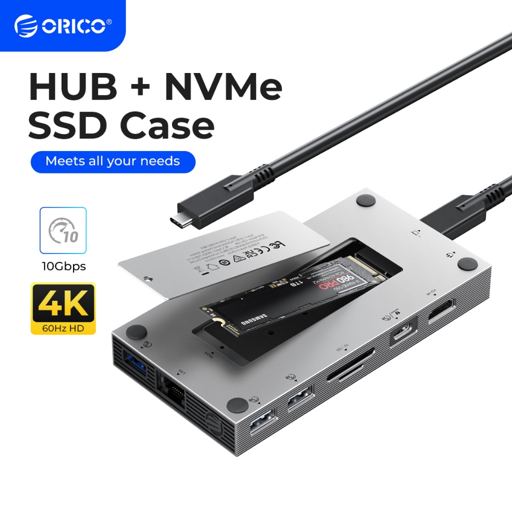 ORICO USB C HUB Type C to Multi HDMI-compatible 4K60Hz PD100W USB3.0 ...