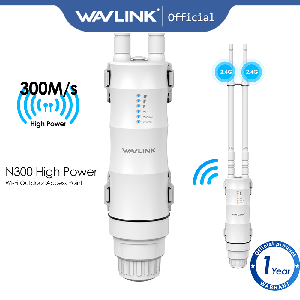 WAVLINK N300 Wireless Outdoor Access Point with PoE Powered Outdoor Wi ...