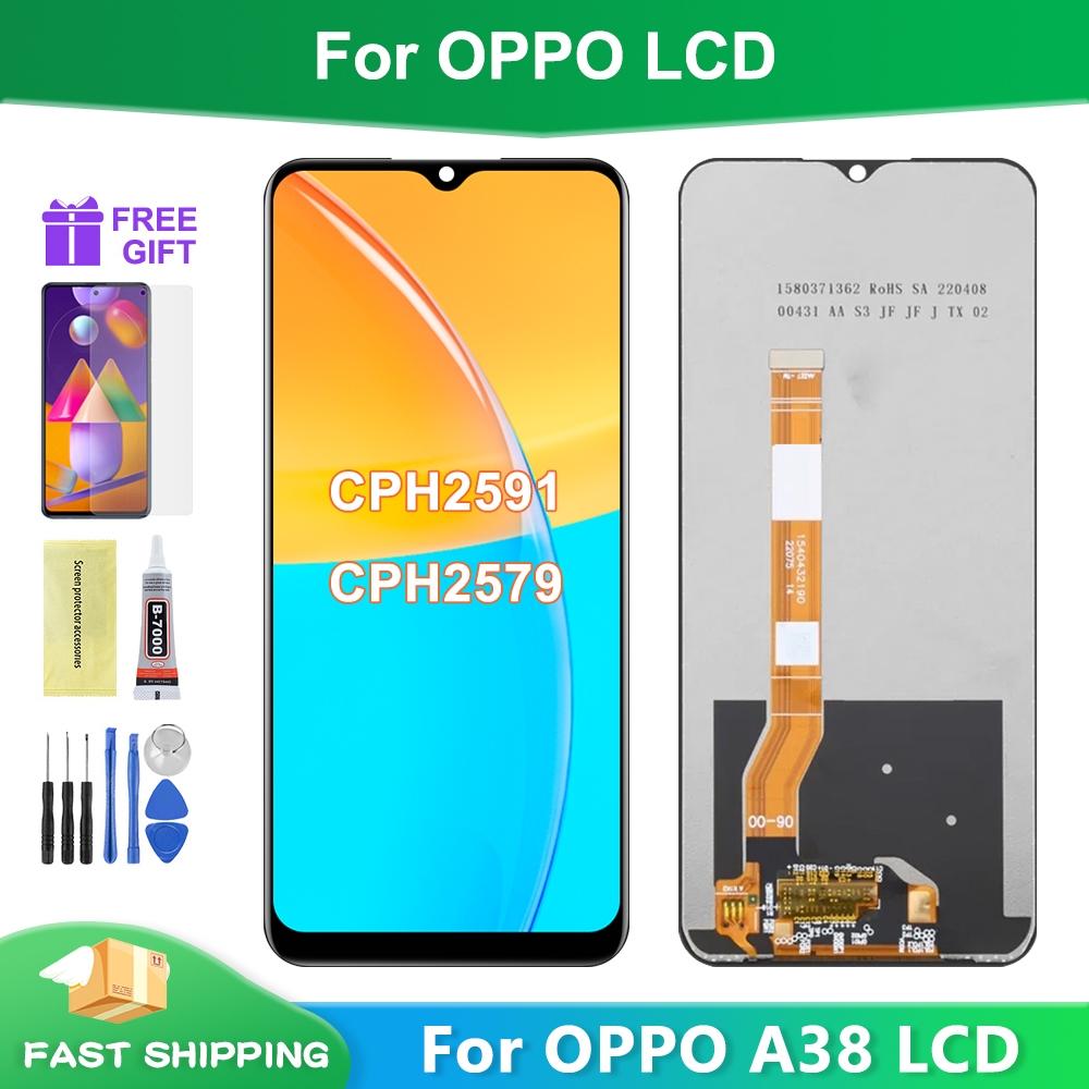 IPS LCD For Oppo A18 A38 CPH2591 CPH2579 LCD Display Touch Screen with ...