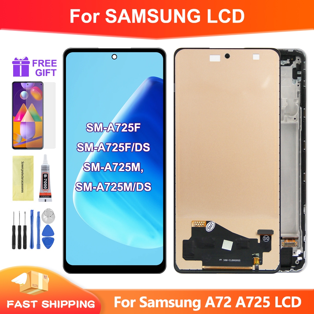 TFT LCD For Samsung A72 A725 A725F LCD Display Touch Screen with Frame ...