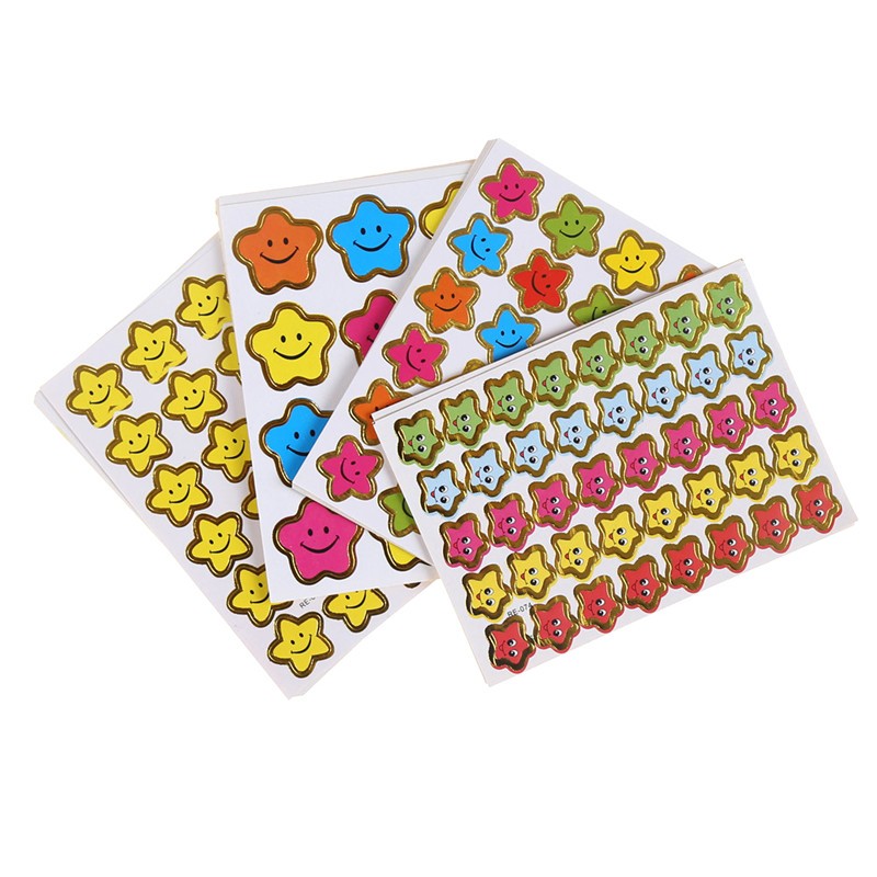 10sheets Emoji Star Sticker Kids Rewards Encouragement Craft DIY Toy ...