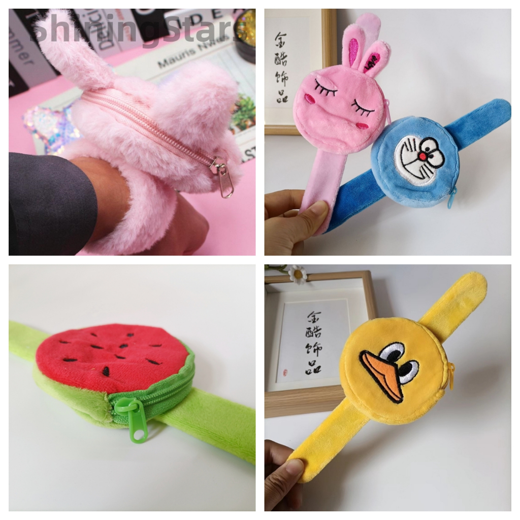 ShiningStars Cute Fruit Plush Clap Circle Toy Pineapple Coin Purse ...