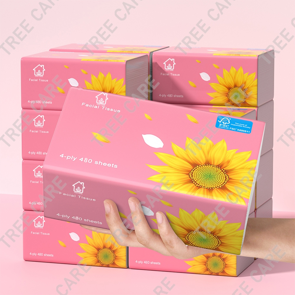 molylife paper 4-Ply Tissue Facial toilet papers Tissue 480 Sheets ...