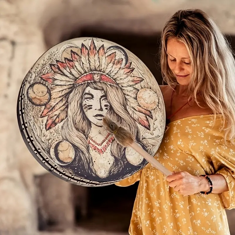 Gaia Goddess Shaman Drum Percussion Instrument The Tree of Life ...