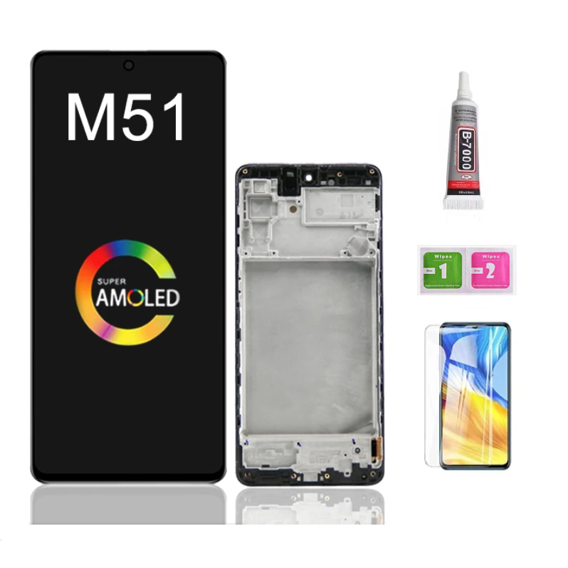 OLED With Frame For Samsung Galaxy M51 M515 LCD Display with Touch ...