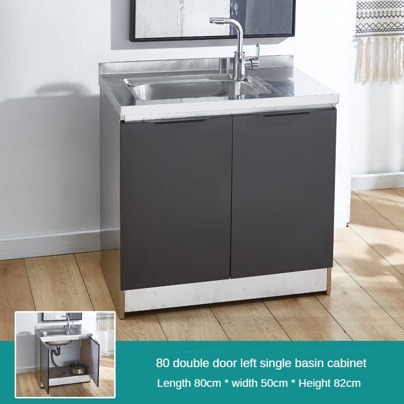 Kitchen Cabinet Stainless Steel Sink Cabinet Storage Cabinet Kitchen ...
