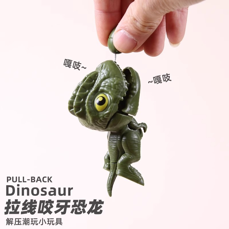 Creative Pull Line Dinosaur Cartoon Cute Clockwork Toy Desktop ...