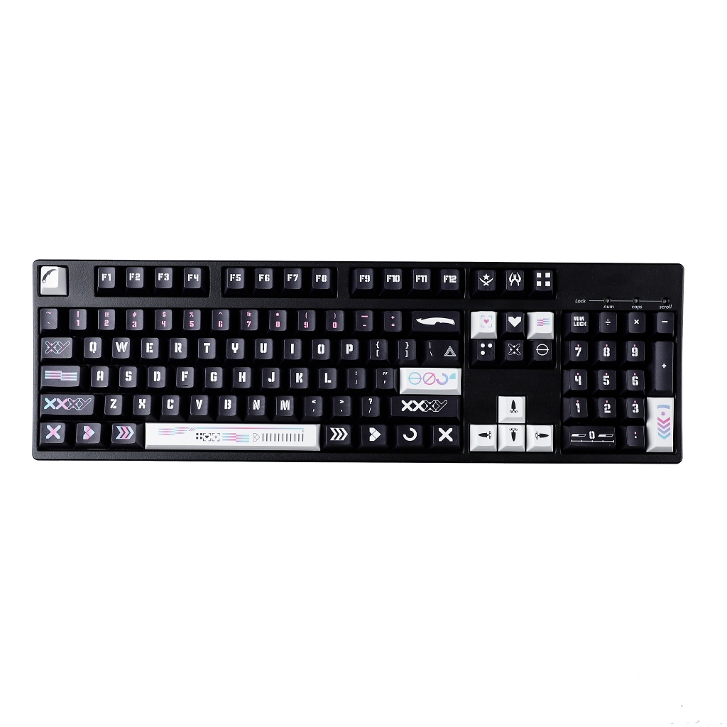 YMDK 130 Key Counter Go Style Dye Sub Keycaps PBT Cherry Profile Key ...