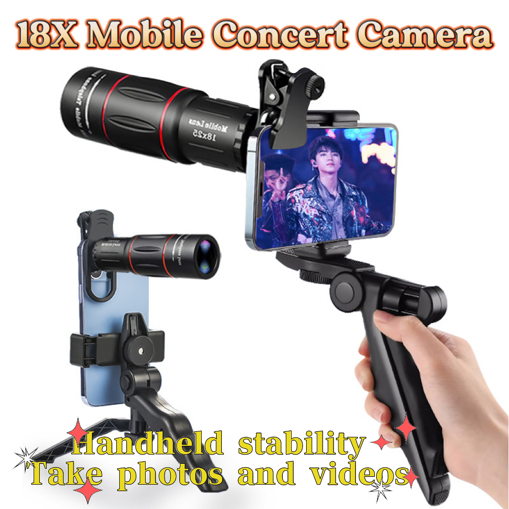 APEXEL Universal 18x25 Monocular Zoom HD Optical Cell Phone Lens ...