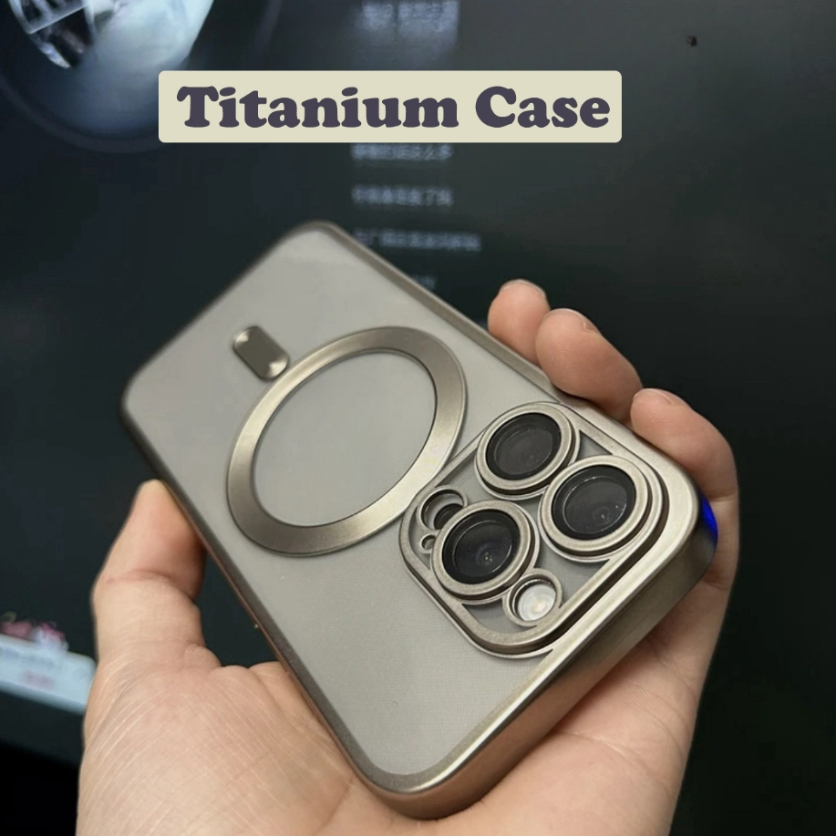 【Titanium soft case/With Lens Film/Gray】compatible for iPhone 11 12 13 ...