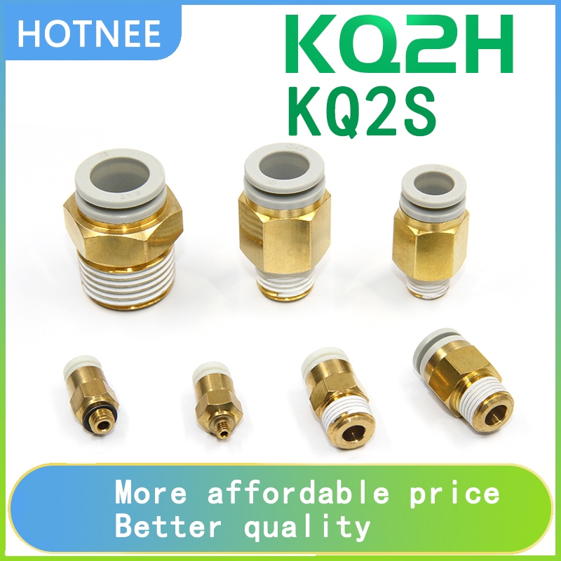 KQ2H KQ2S Pneumatic Fitting Male Connector Straight Type 4mm/6mm/8mm/10mm/12mm/16mm Air Fitting ...