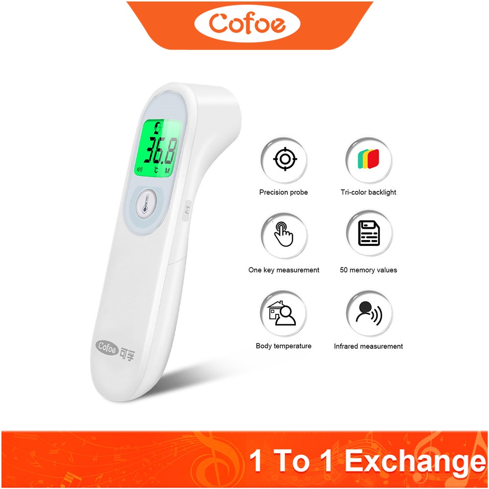 Cofoe Infrared Thermometer Baby Fever Measurement Meter Electronic Digital Forehead Non-contact ...