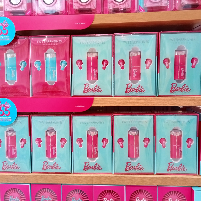 Miniso Barbie Sunlight Shining Lipstick TWS Bluetooth Headset HD Noise ...