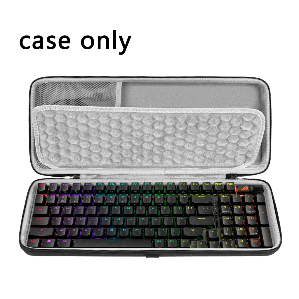 Geekria 90%-96% Keyboard Case for 100-key Keyboards, Compatible with ...