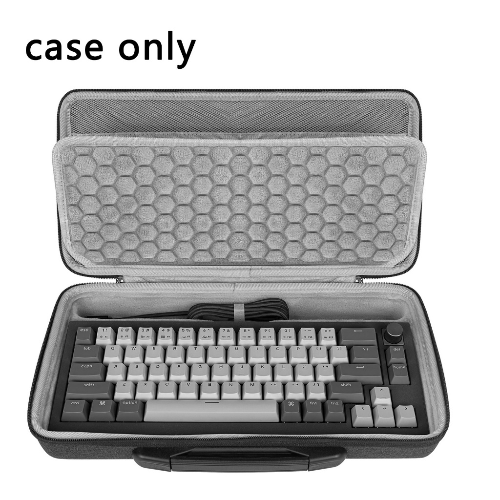Geekria 65% Keyboard Case for 68 Keys Compact Keyboard with Knob, Hard ...