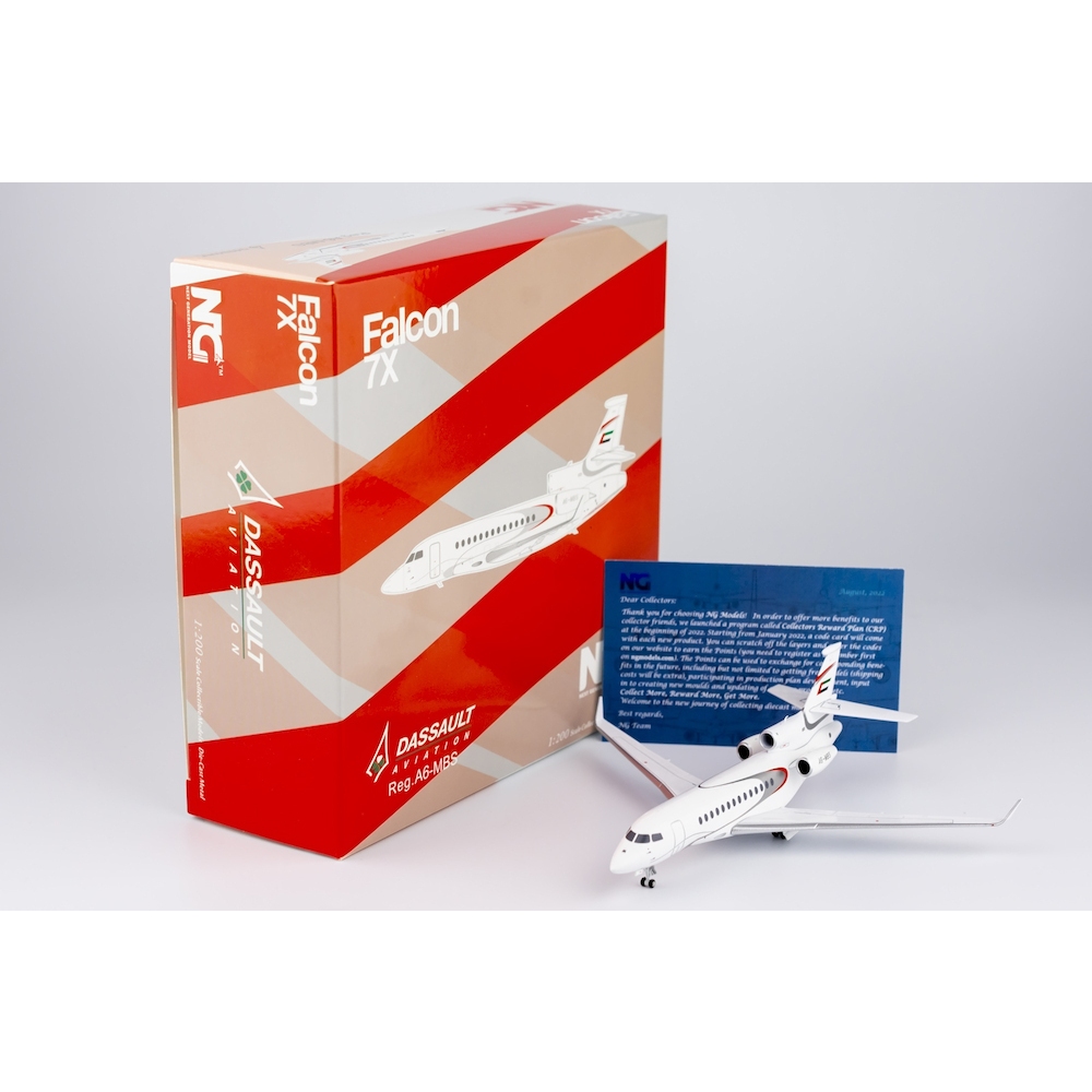 Ng Models 71008 1/200 DC Aviation Daso Falcon 7X Business Aircraft A6 ...