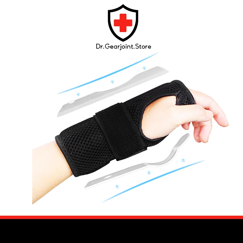 1 Pcs Double steel plate wrist guard palm professional sports ...